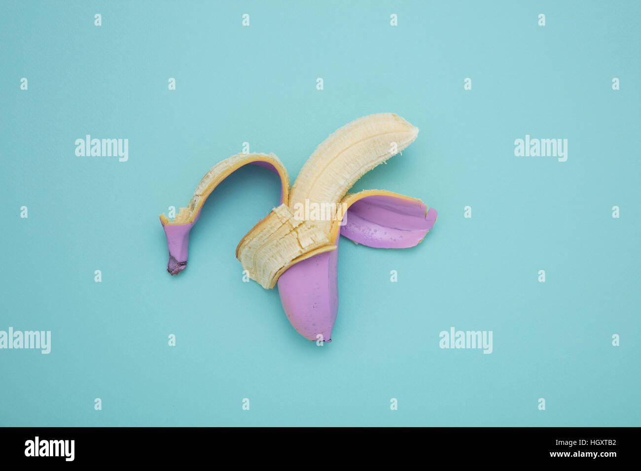 Banana with purple peel Stock Photo - Alamy