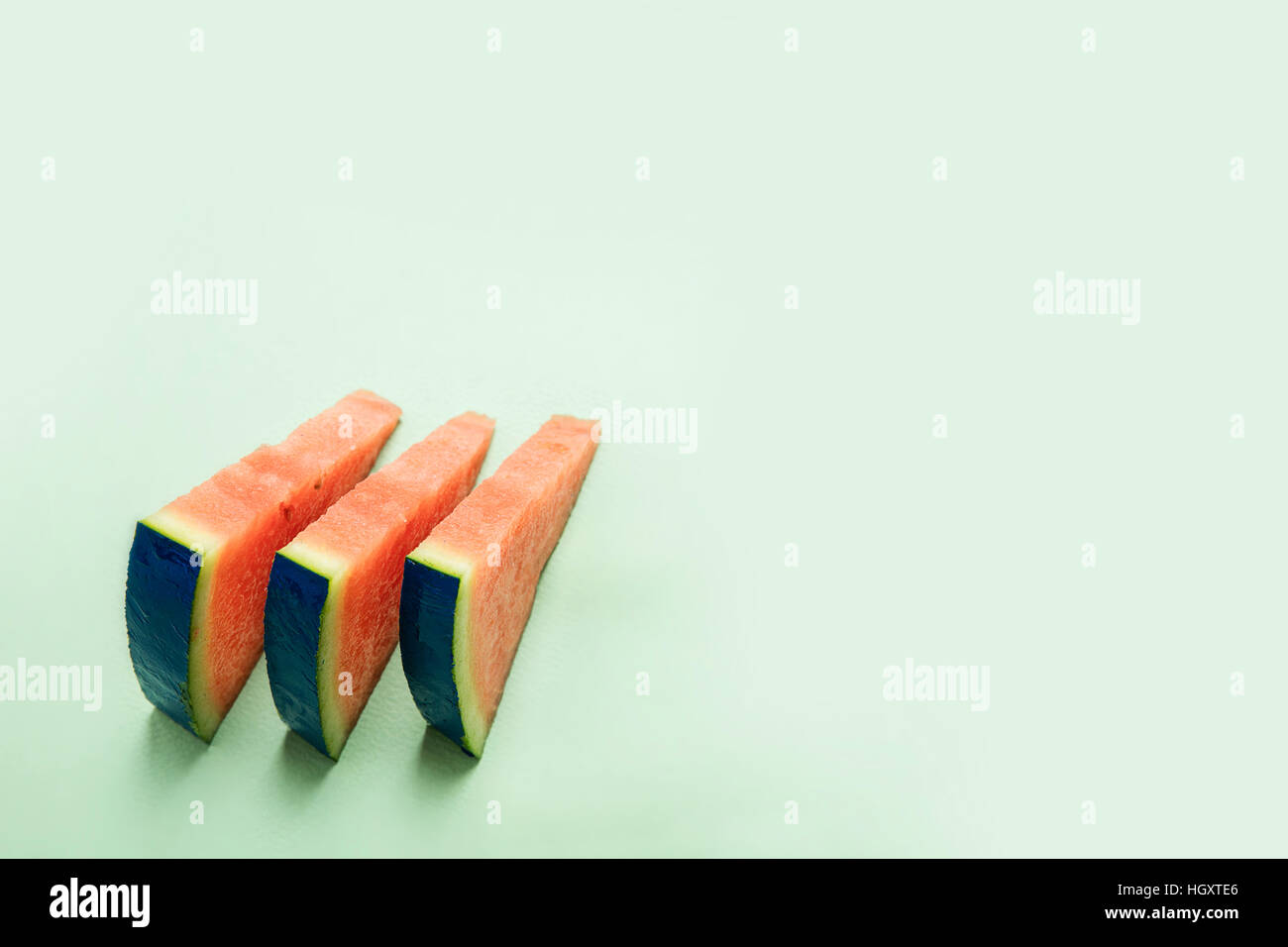 Cross sections of watermelon Stock Photo - Alamy