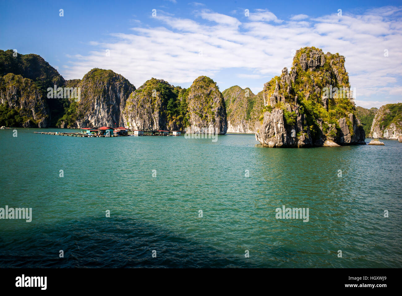 The wonderful Halong Bay, Unesco world heritage in Vietnam Stock Photo ...