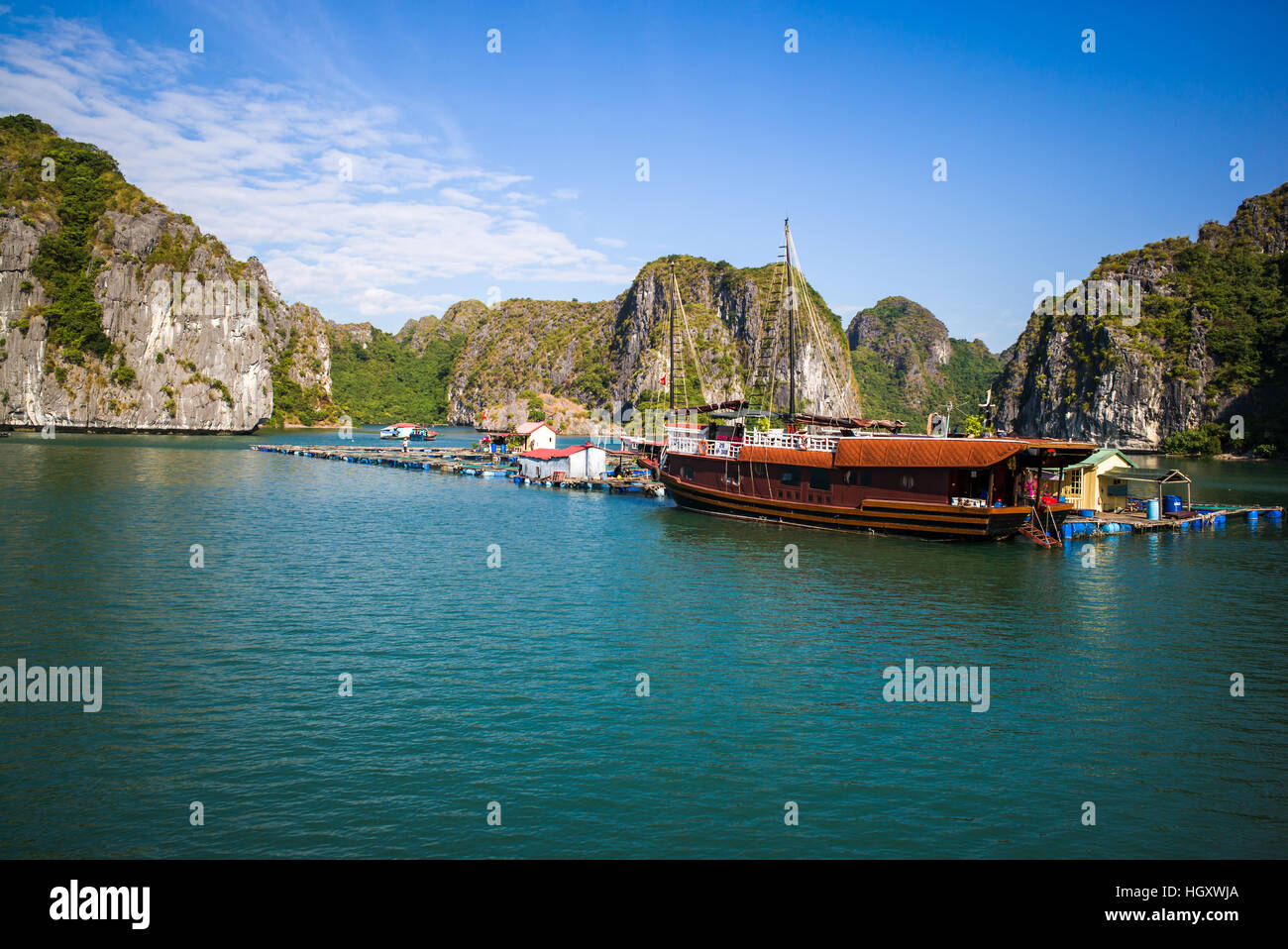 The wonderful Halong Bay, Unesco world heritage in Vietnam Stock Photo ...