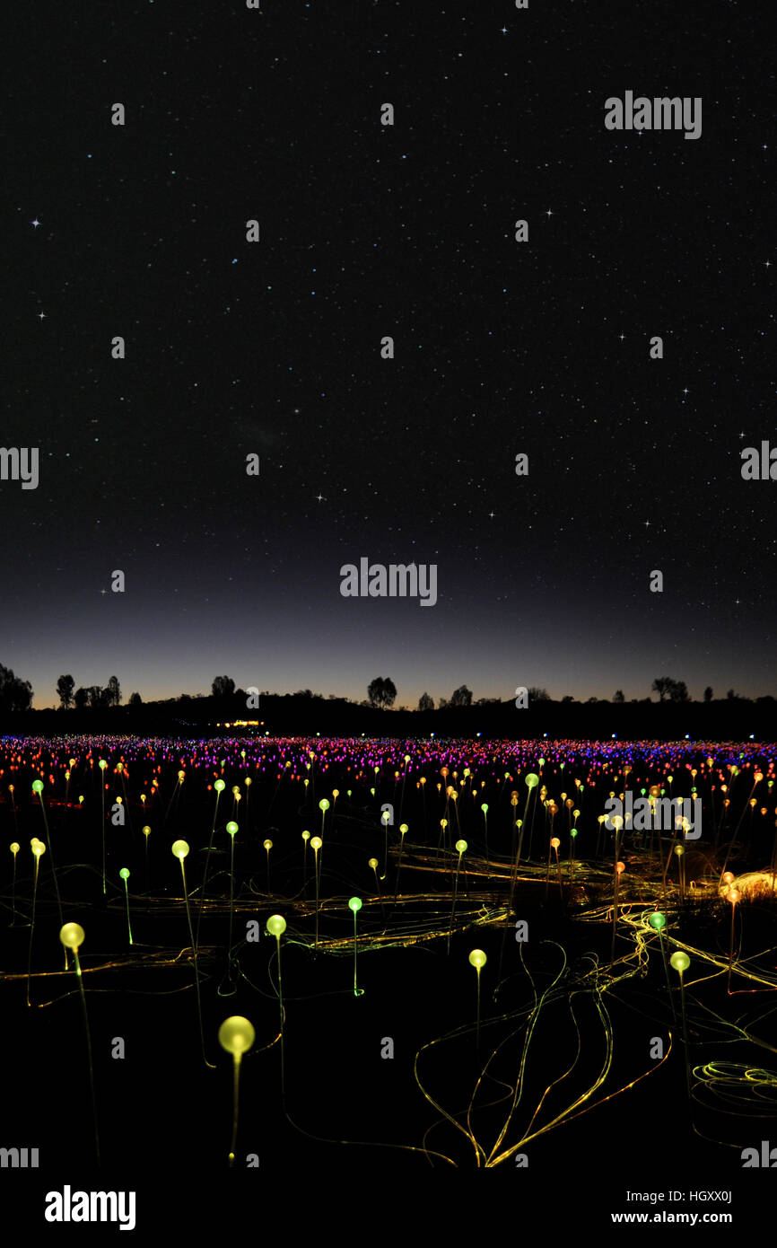 Field of light bruce munro australia hi-res stock photography and ...