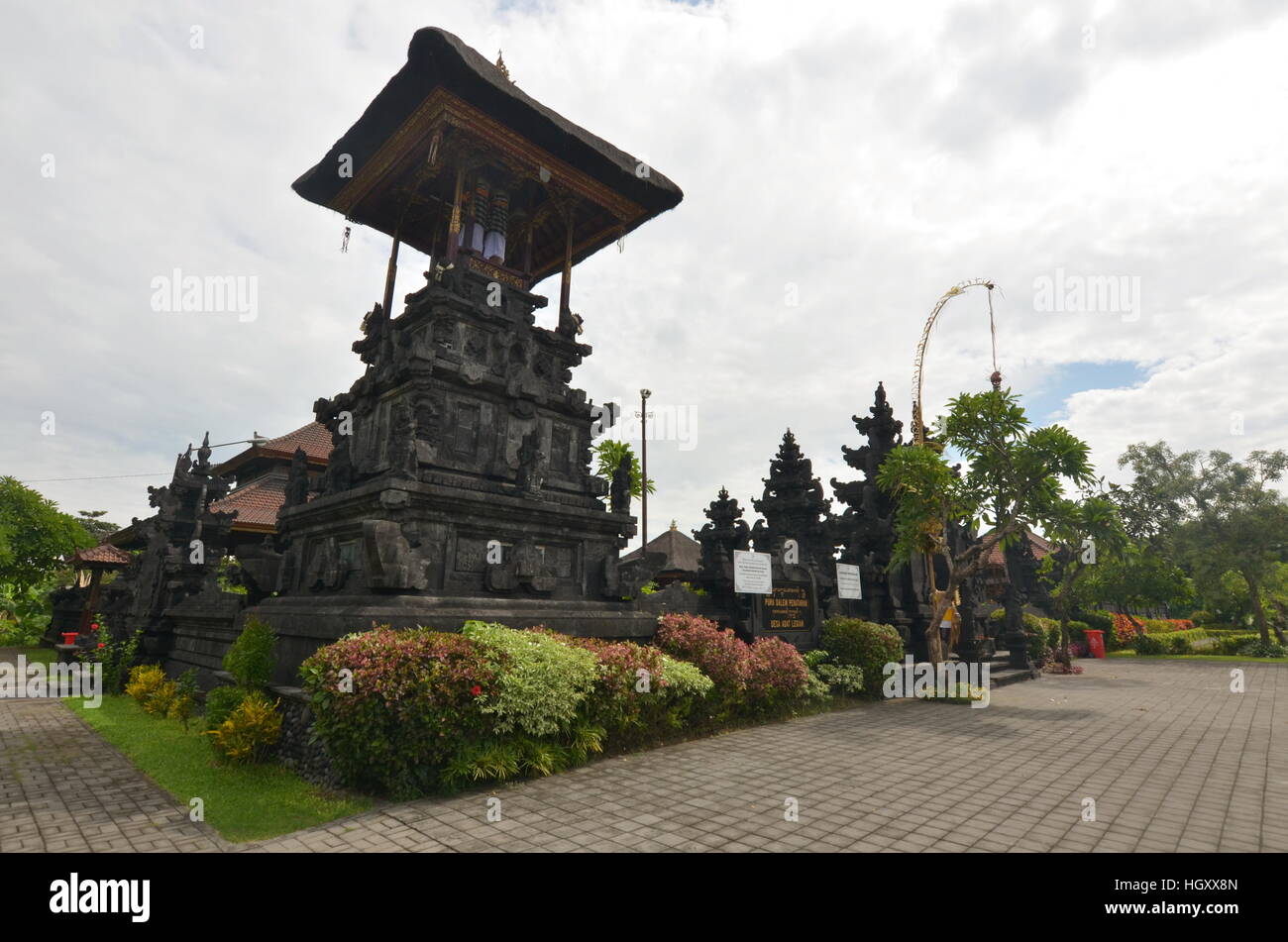 Dalem Penataran Desa Adat temple, Legian, Kuta, Bali, Indonese Stock ...