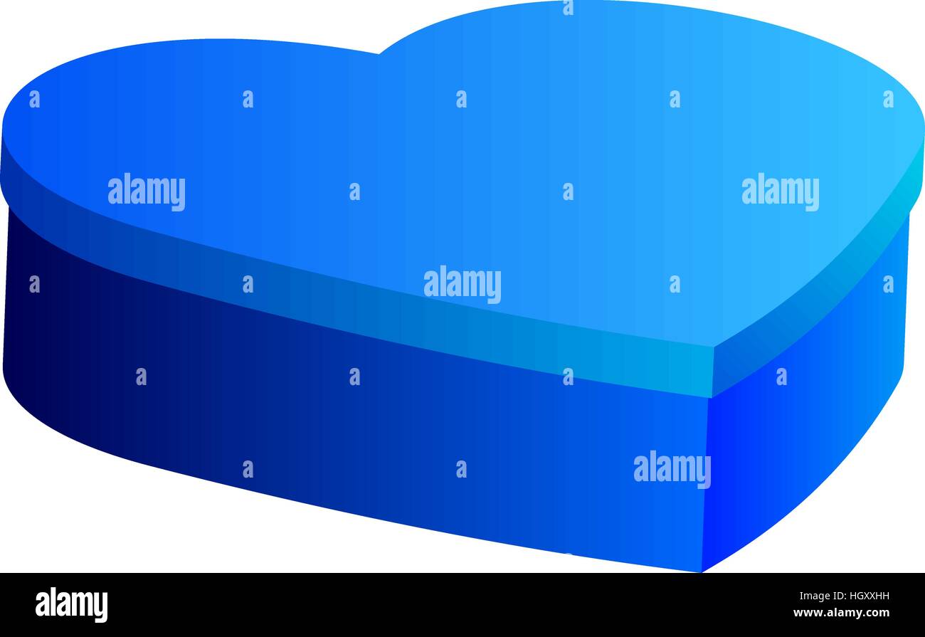 Red heart shaped gift box Stock Vector Images - Alamy