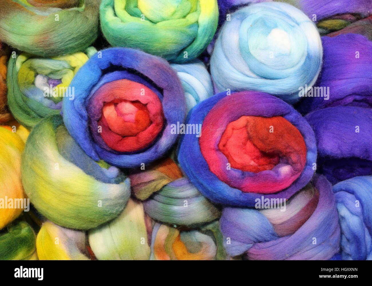 colorful and fluffy balls of soft wool for the creations of trendy ...