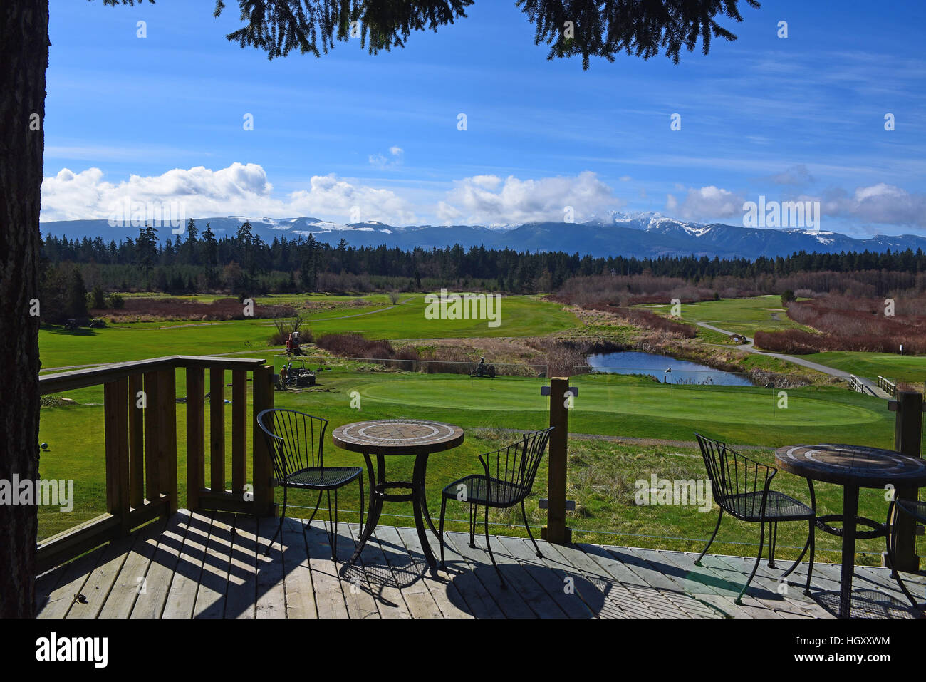 The scenic Pheasant Glen Golf course at Qualicum Beach, on Vancouver ...