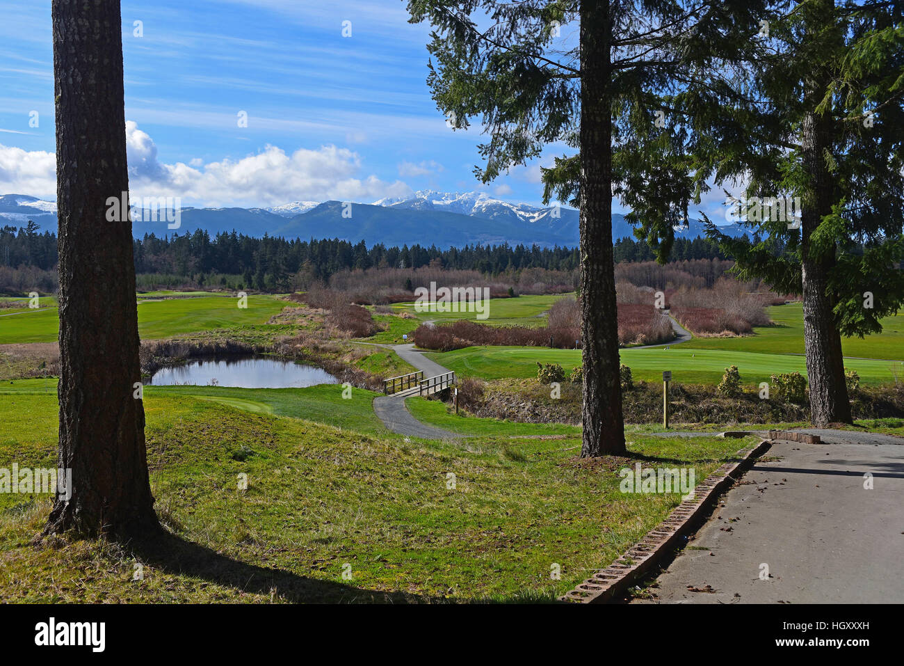 The scenic Pheasant Glen Golf course at Qualicum Beach, on Vancouver ...
