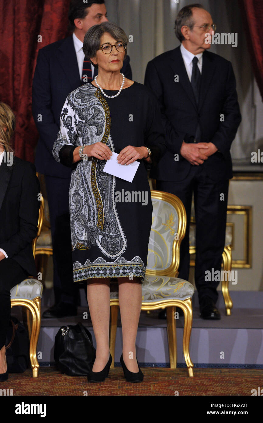 Anna Finocchiaro, the new Minister of Parliamentary Relations, as the ...