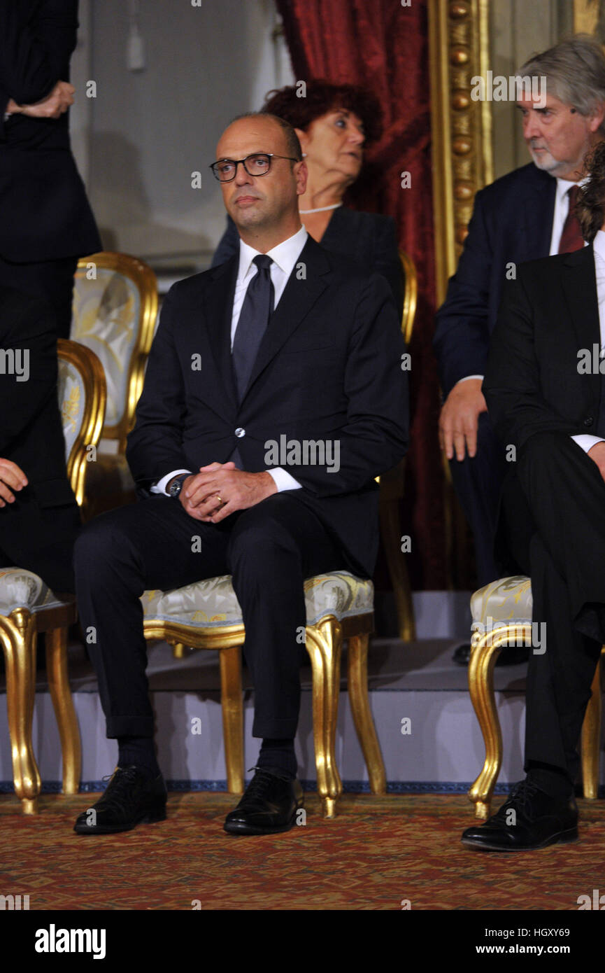 Minister of Foreign Affairs Angelino Alfano as the new Government is ...