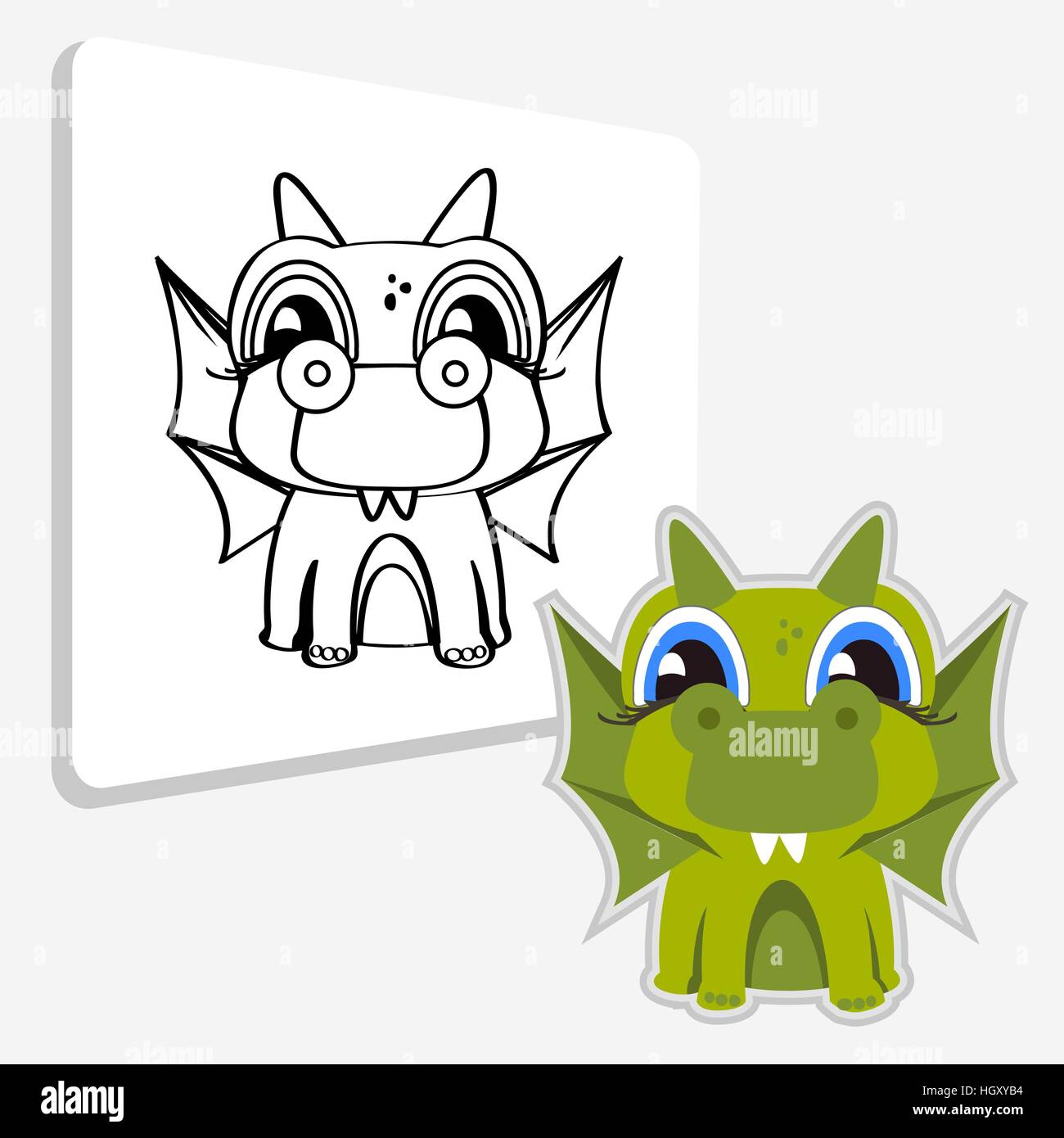 Flying alien cartoon coloring book hi-res stock photography and images ...