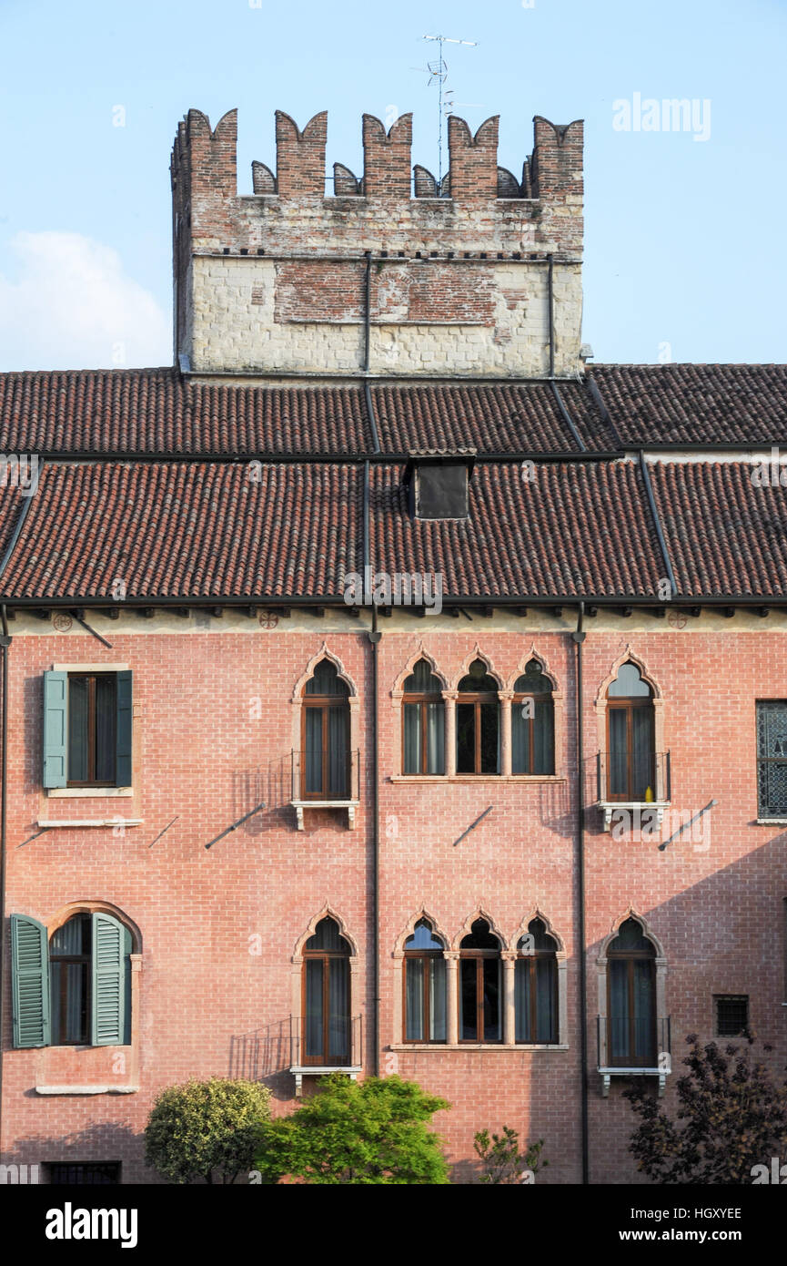 Medieval buildings of Verona on Italy Stock Photo - Alamy