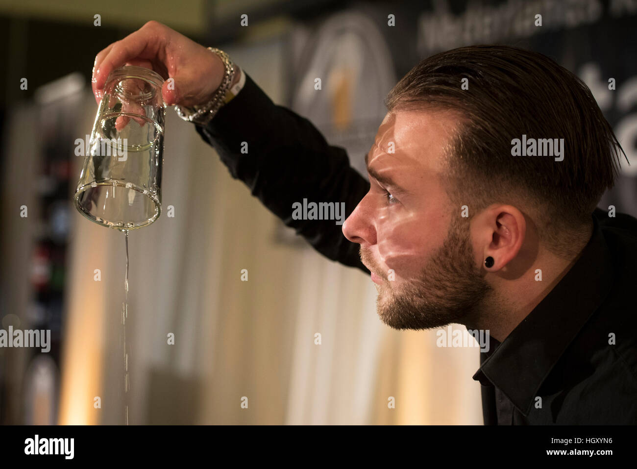 Amsterdam. 11-01-2017. Dutch Championship beer tapping Stock Photo - Alamy