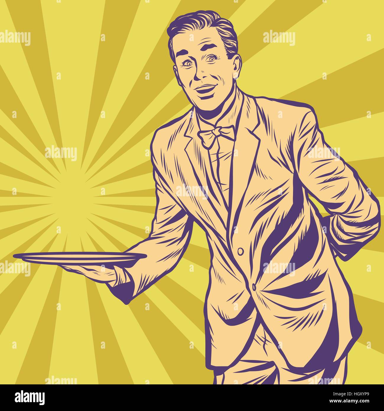 Restaurant manager and male Stock Vector Images - Alamy