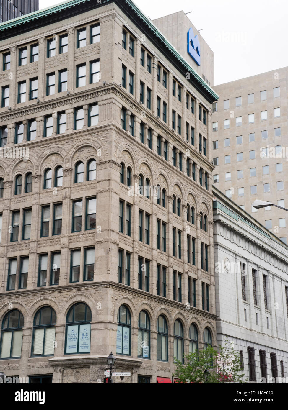 Office building in historic Montreal Stock Photo - Alamy