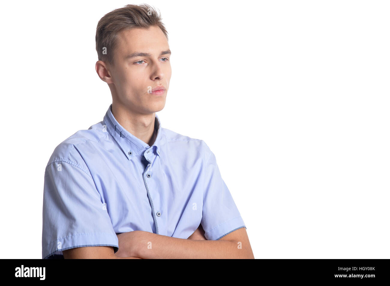 young man making facial expression Stock Photo - Alamy