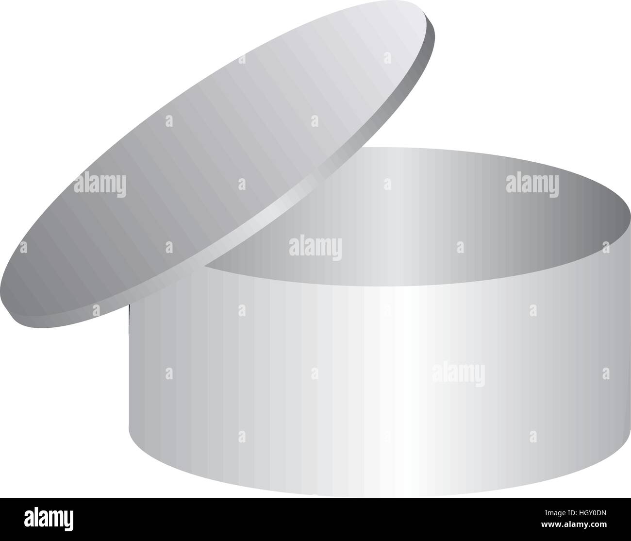 Open round box Stock Vector Images - Alamy