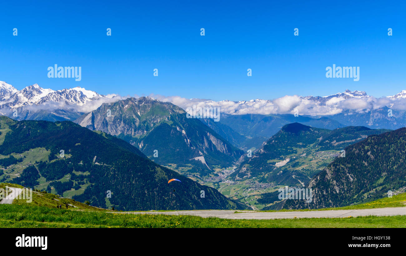 The Swiss Alps in Summer, Verbier, Switzereland Stock Photo - Alamy