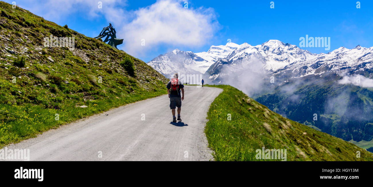 The Swiss Alps in Summer, Verbier, Switzereland Stock Photo - Alamy