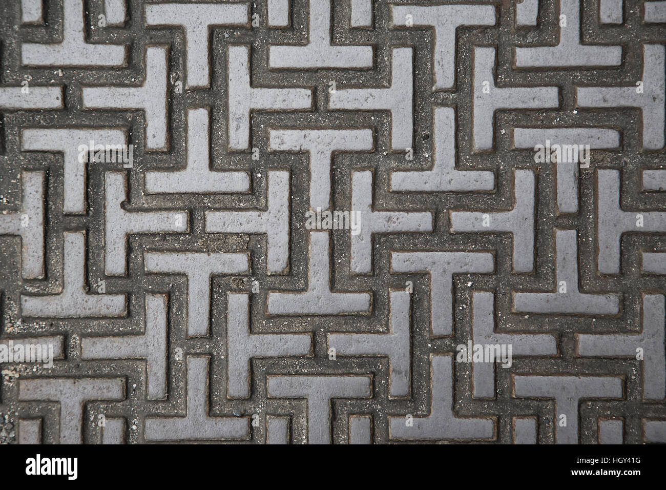 Texture of the metal manhole cover of street sewage shaft Stock Photo ...