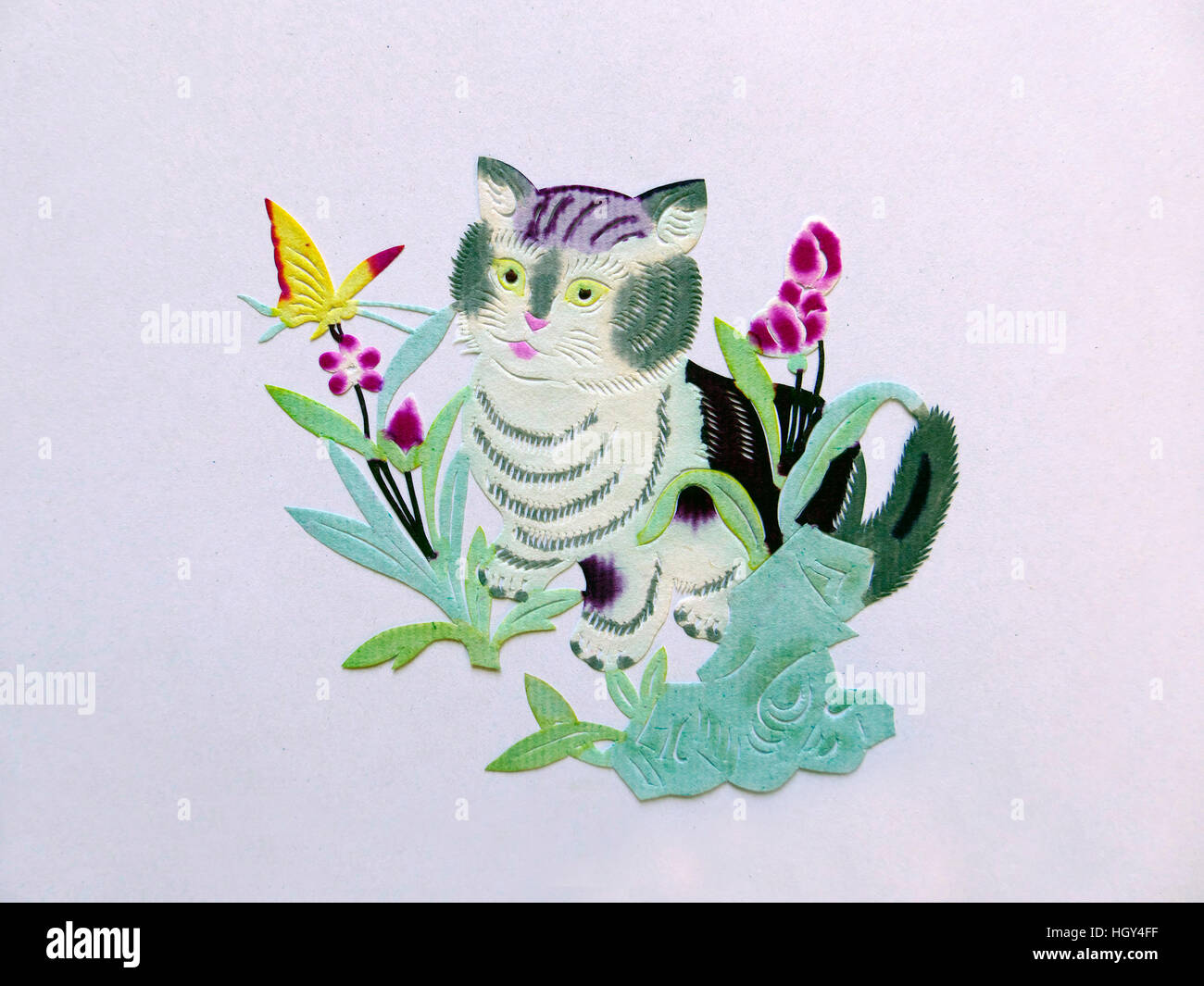 Traditional Chinese Paper Cut art work Stock Photo - Alamy