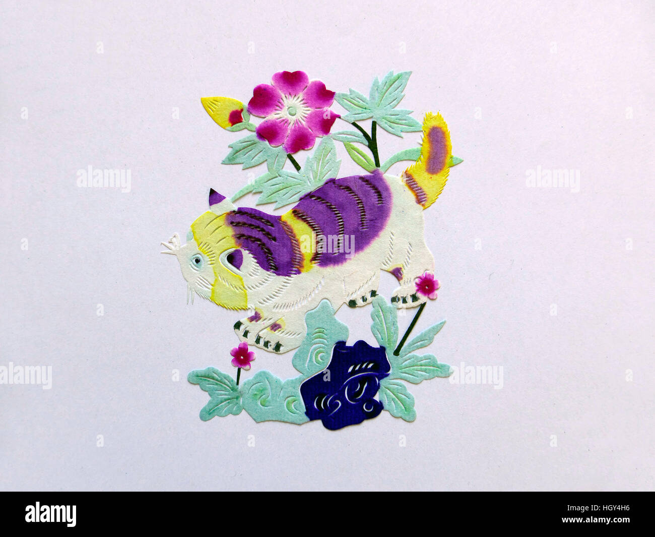 Traditional Chinese Paper Cut art work Stock Photo - Alamy