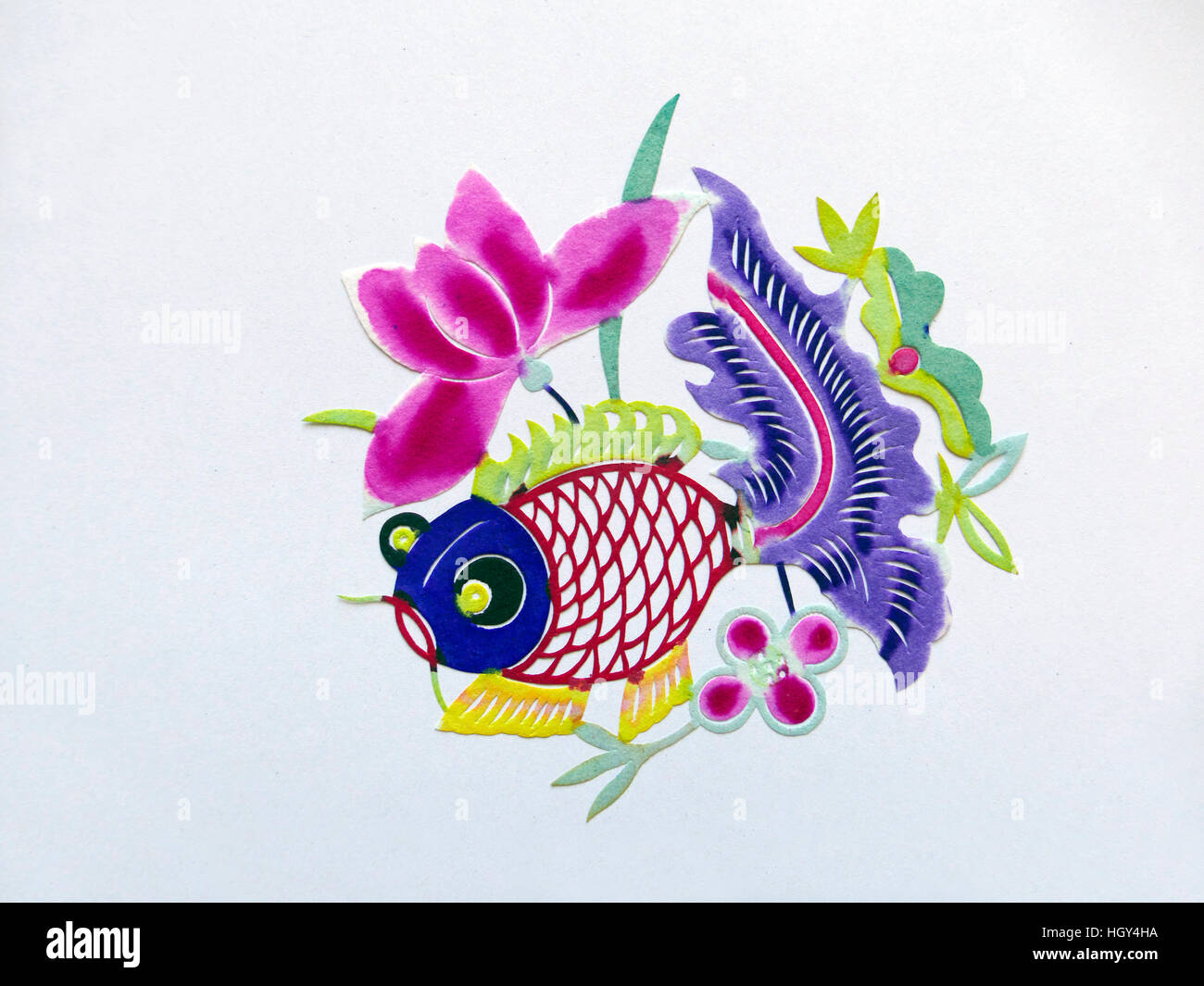 Traditional Chinese Paper Cut art work Stock Photo - Alamy