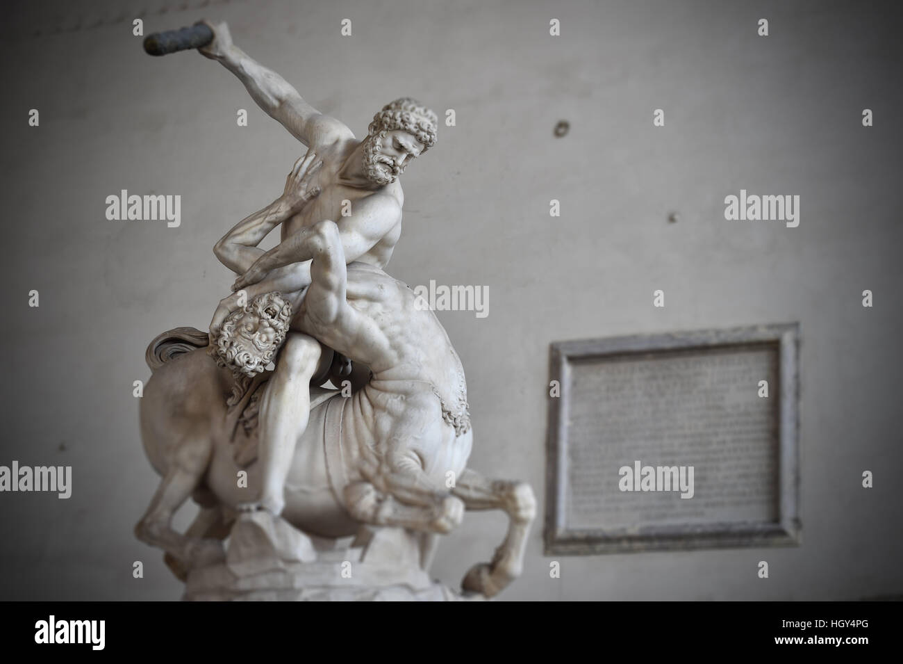Hercules and the Centaur Nessus statue Florence Stock Photo - Alamy