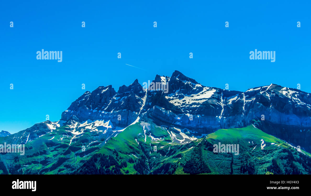 The Swiss Alps in Summer, Verbier, Switzereland Stock Photo - Alamy