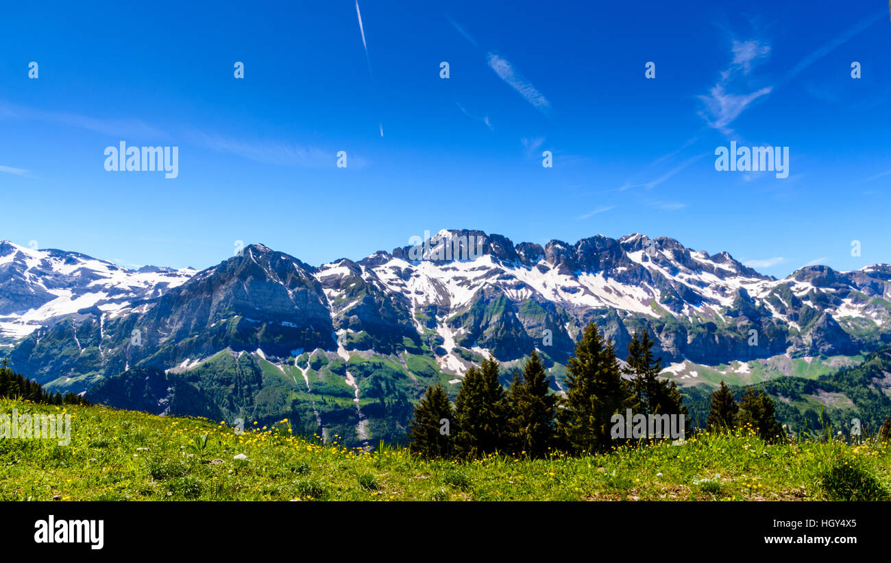 The Swiss Alps in Summer, Verbier, Switzereland Stock Photo - Alamy