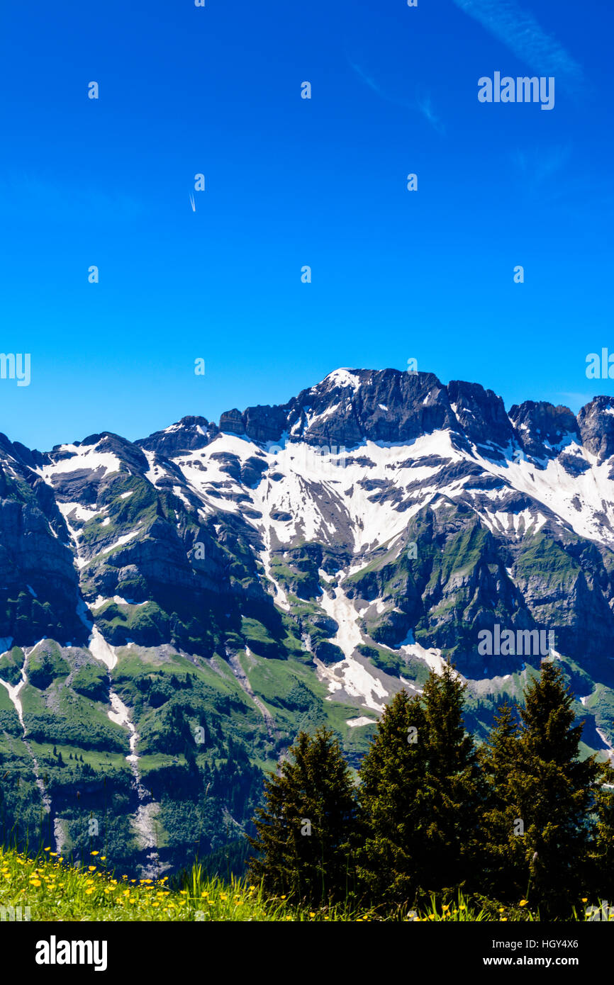 The Swiss Alps in Summer, Verbier, Switzereland Stock Photo - Alamy