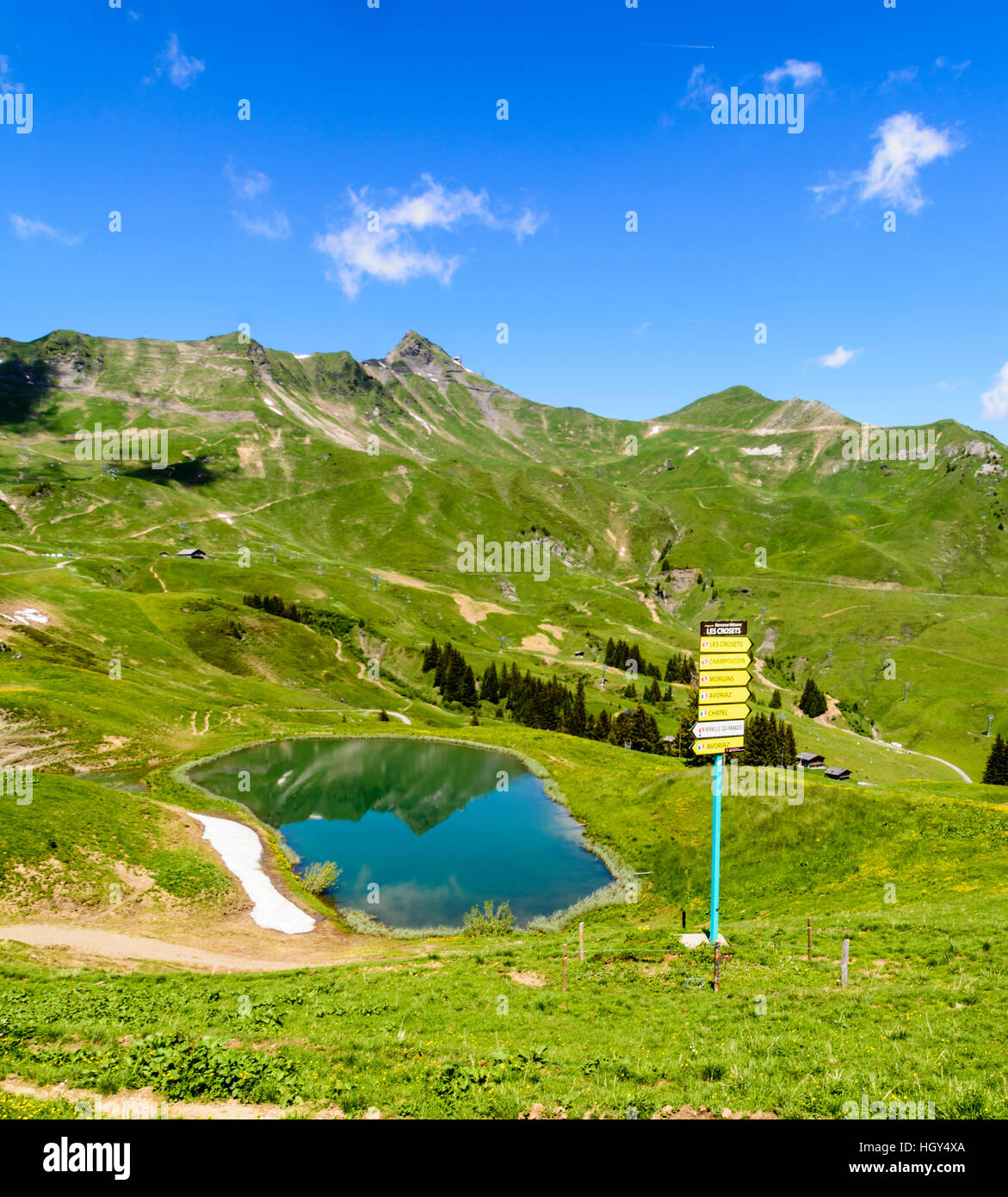 The Swiss Alps in Summer, Verbier, Switzereland Stock Photo - Alamy