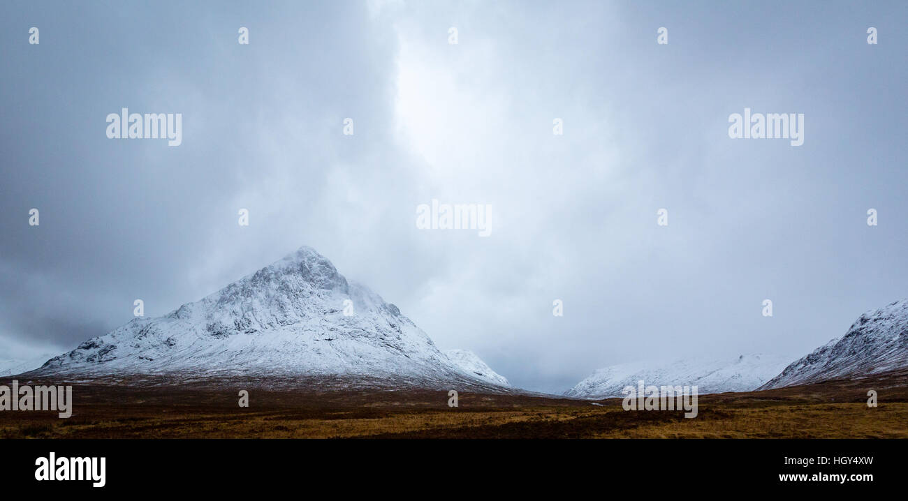 wild landscape in glencoe during winter in scotland Stock Photo - Alamy