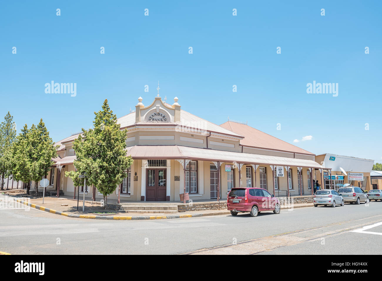 FAURESMITH, SOUTH AFRICA - DECEMBER 31, 2016: The historic bank ...
