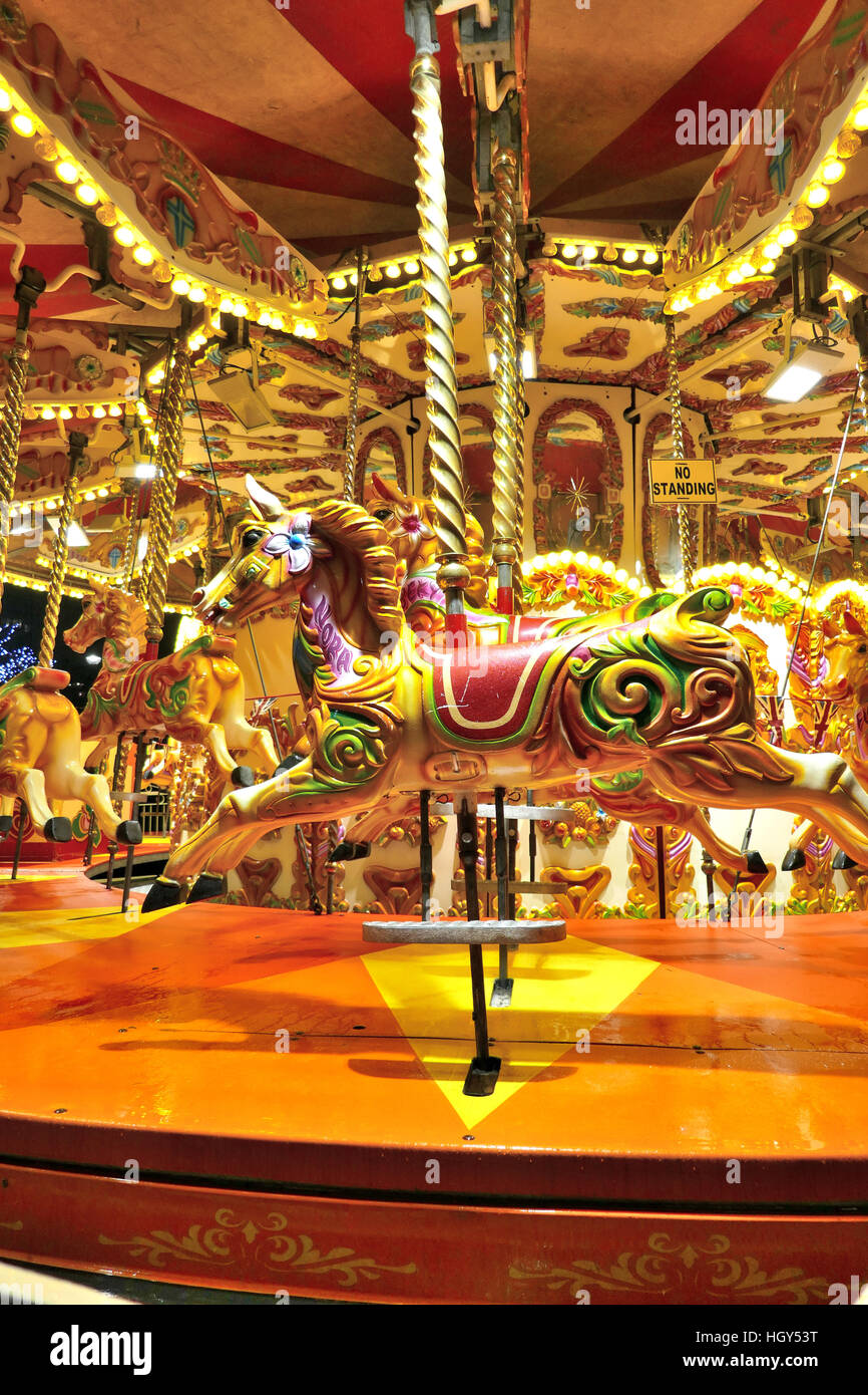 Merry go round Stock Photo - Alamy