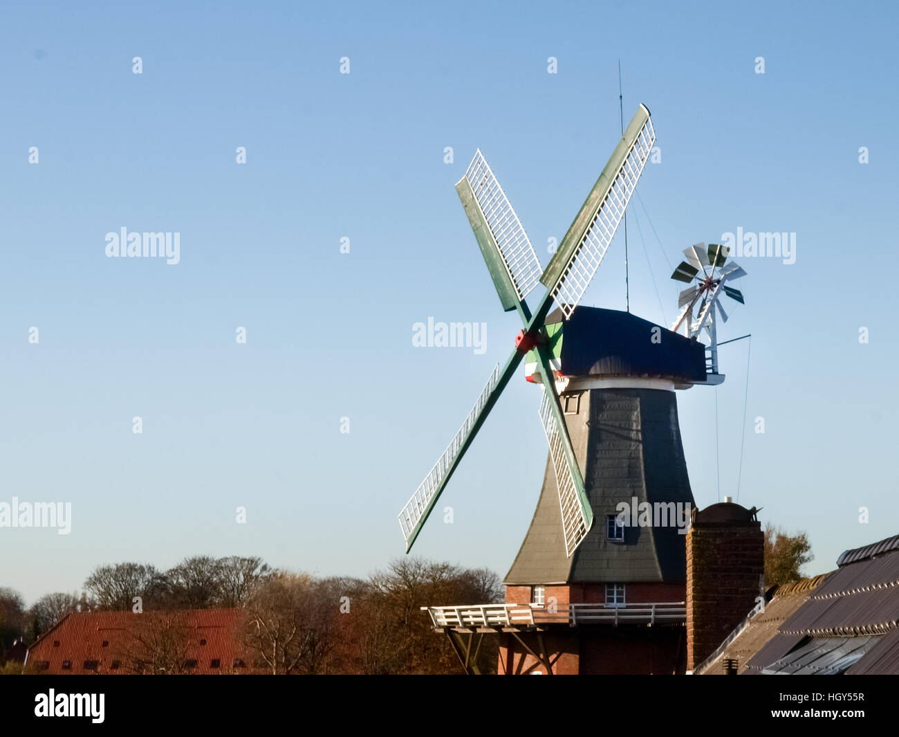 Greetsiel, Germany - November 4, 2011: Traditional Dutch windmills ...