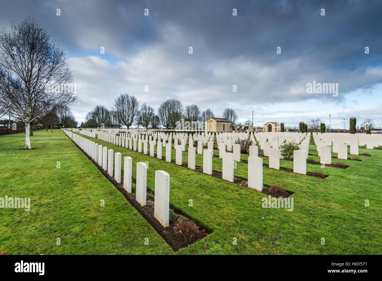 Bayeux War Cemetery And Memorial High Resolution Stock Photography and ...
