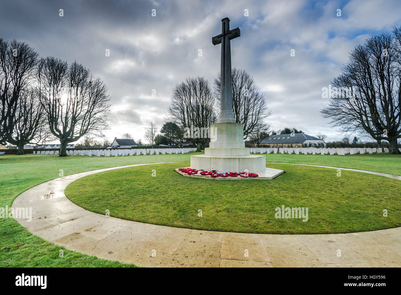 Bayeux war cemetery and memorial hi-res stock photography and images ...