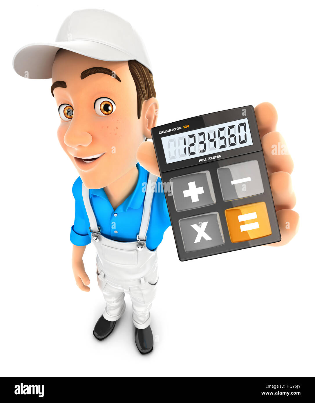 3d render calculator hi-res stock photography and images - Alamy