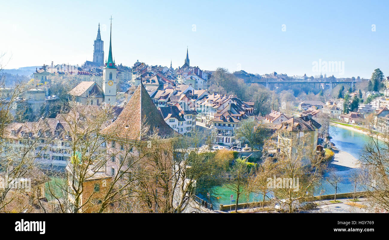 Bern is built on very uneven ground. There are several dozen metres in ...