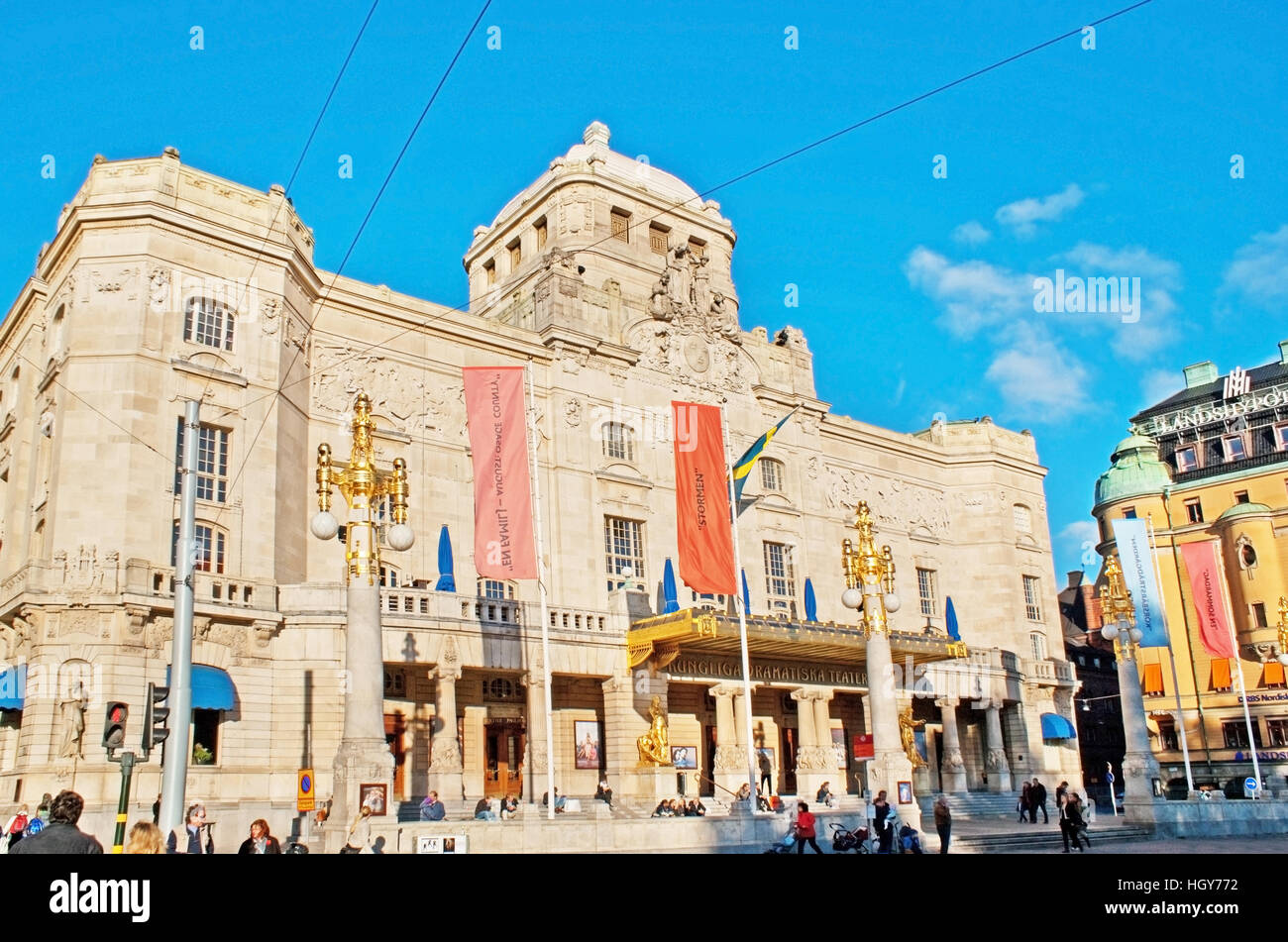 The Art Nouveau building of the Royal Dramatic Theatre, located at ...