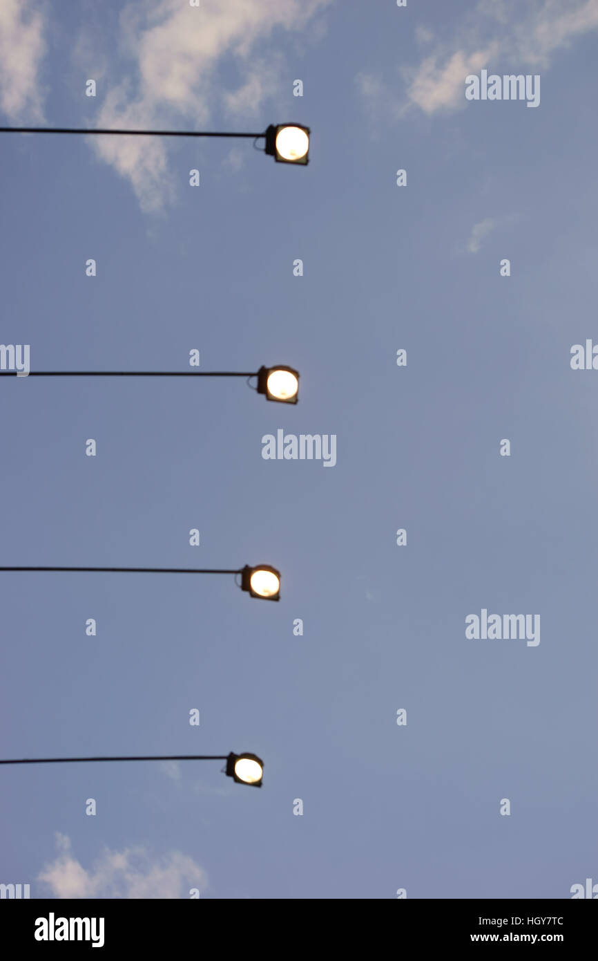 Street lighting under view Stock Photo - Alamy