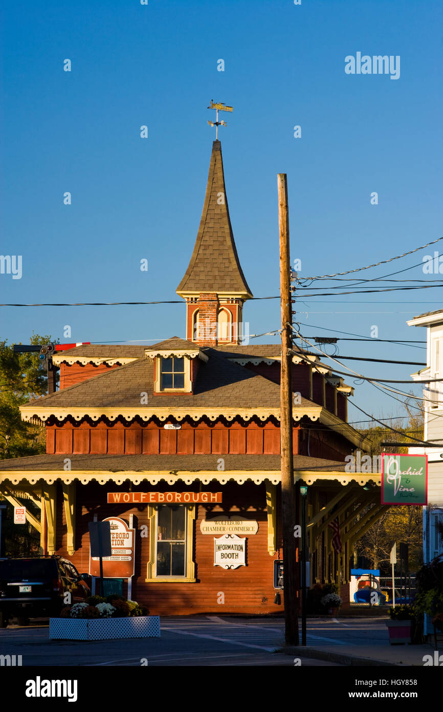 Train depot in Wolfeboro, New Hampshire Stock Photo - Alamy