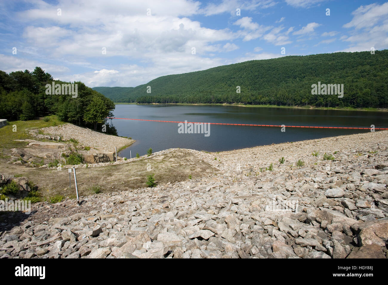 Surry Mountain Dam on the Ashuelot River in Surry, New Hampshire ...