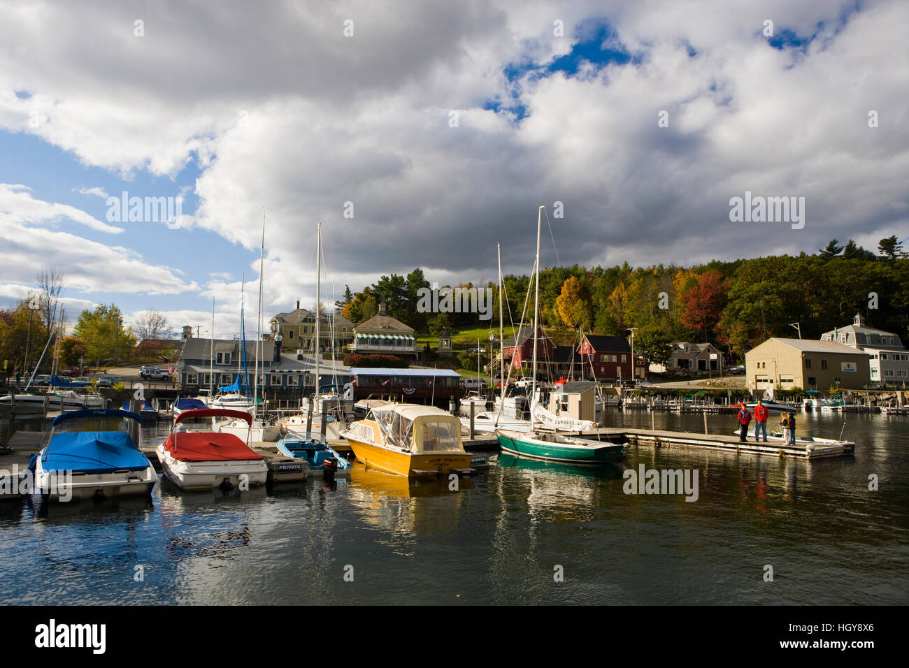 Sunapee Harbor on New Hampshire's Lake Sunapee Stock Photo - Alamy