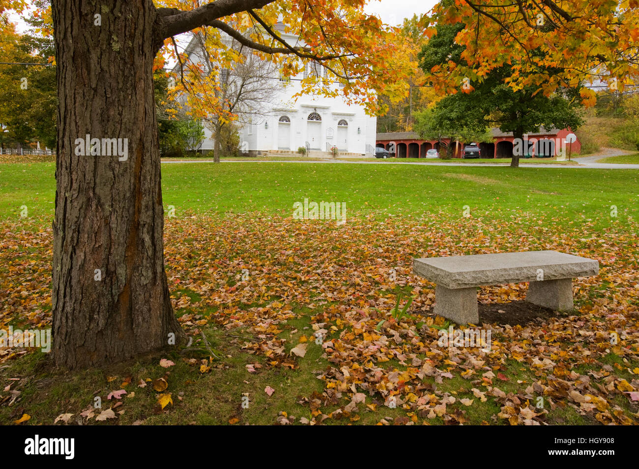 The town green in Lyme, New Hampshire Stock Photo - Alamy