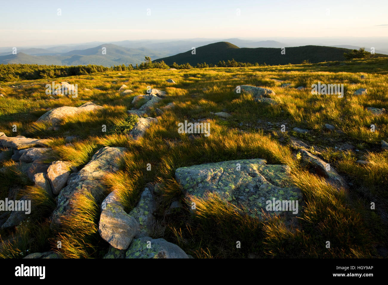 The summit of Mount Moosilauke in New Hampshire's White Mountains ...