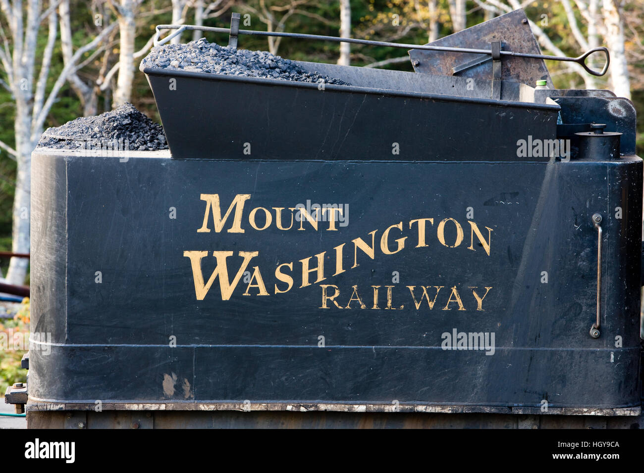 The cog railroad on Mount Washington in Twin Mountain, New Hampshire ...