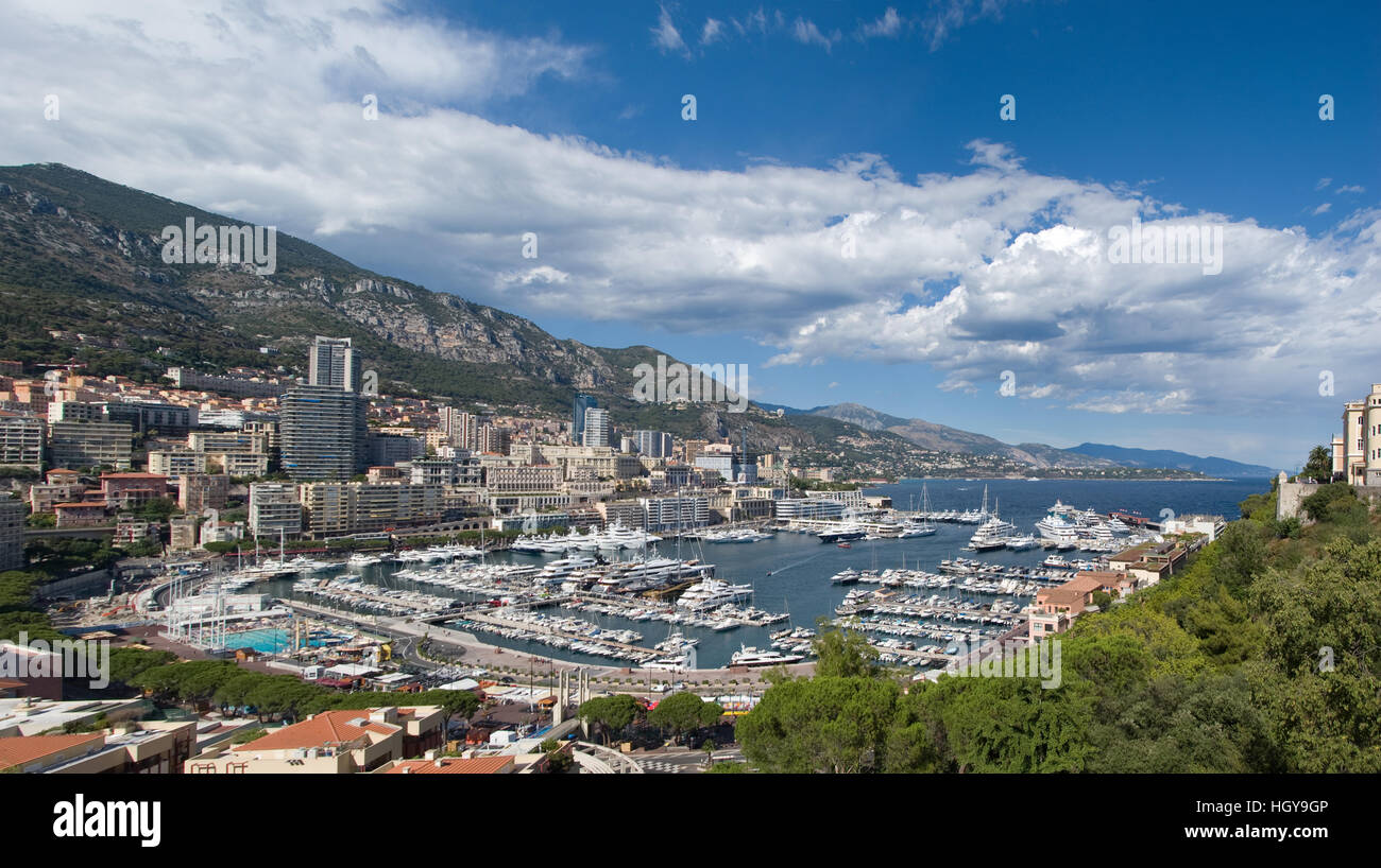 Panoramic view of Principality of Monaco Stock Photo - Alamy