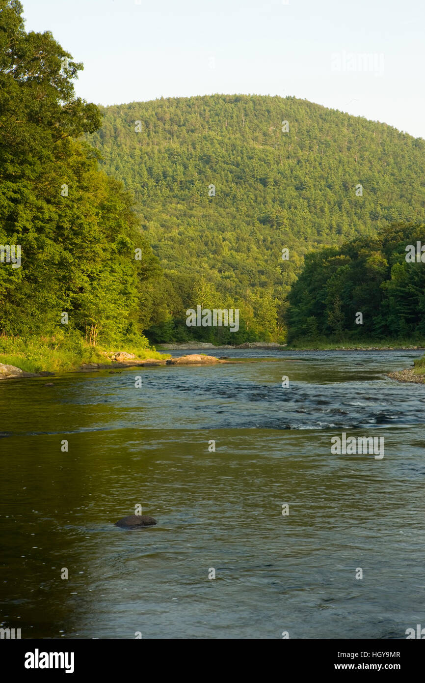 The West River in Dummerston, Vermont. Connecticut River Tributary ...