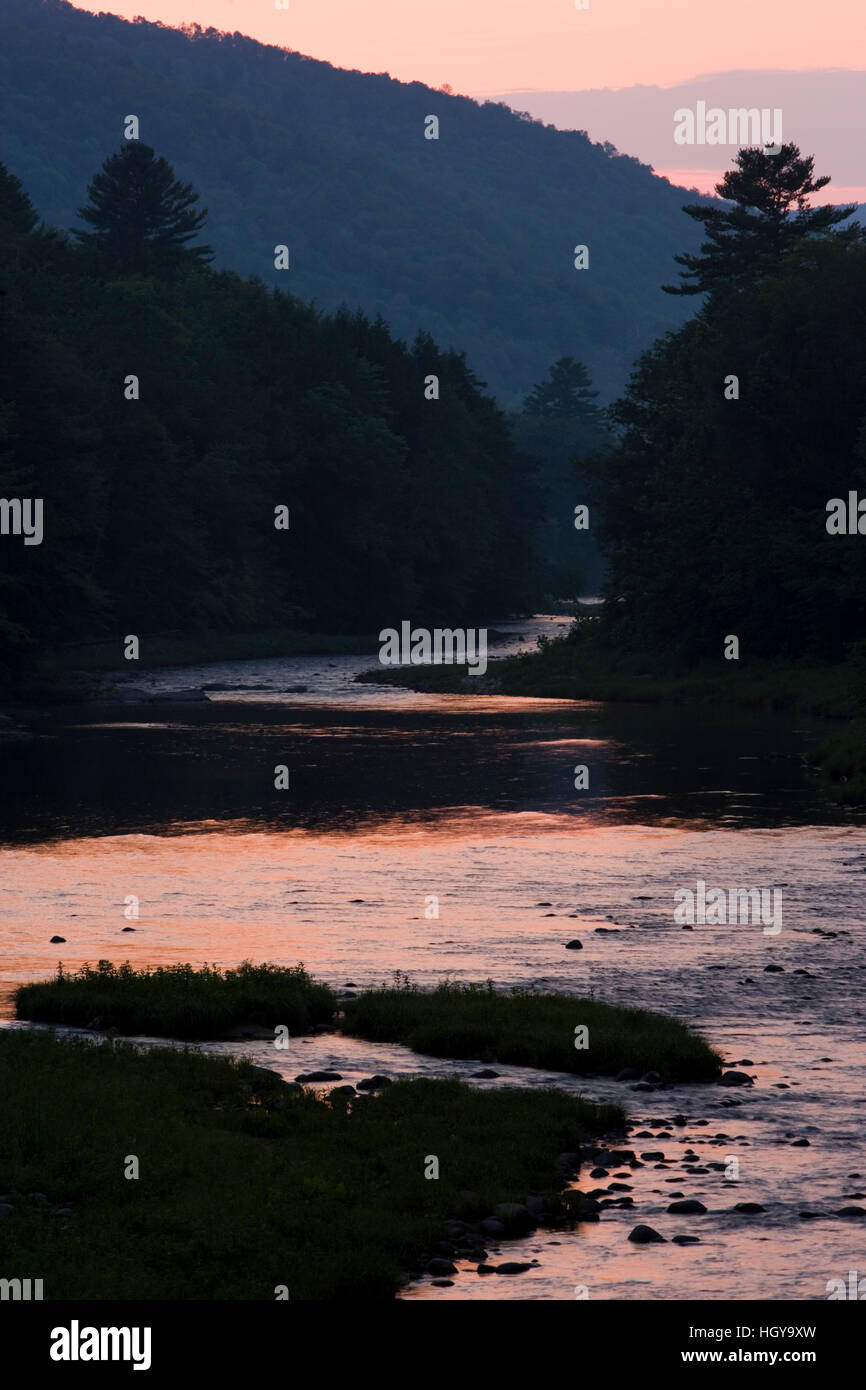 The West River in Jamaica, Vermont. Connecticut River Tributary. After ...