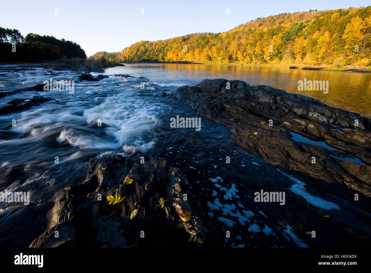 The Connecticut River at Sumner Falls (Hartland Rapids) in Hartland ...